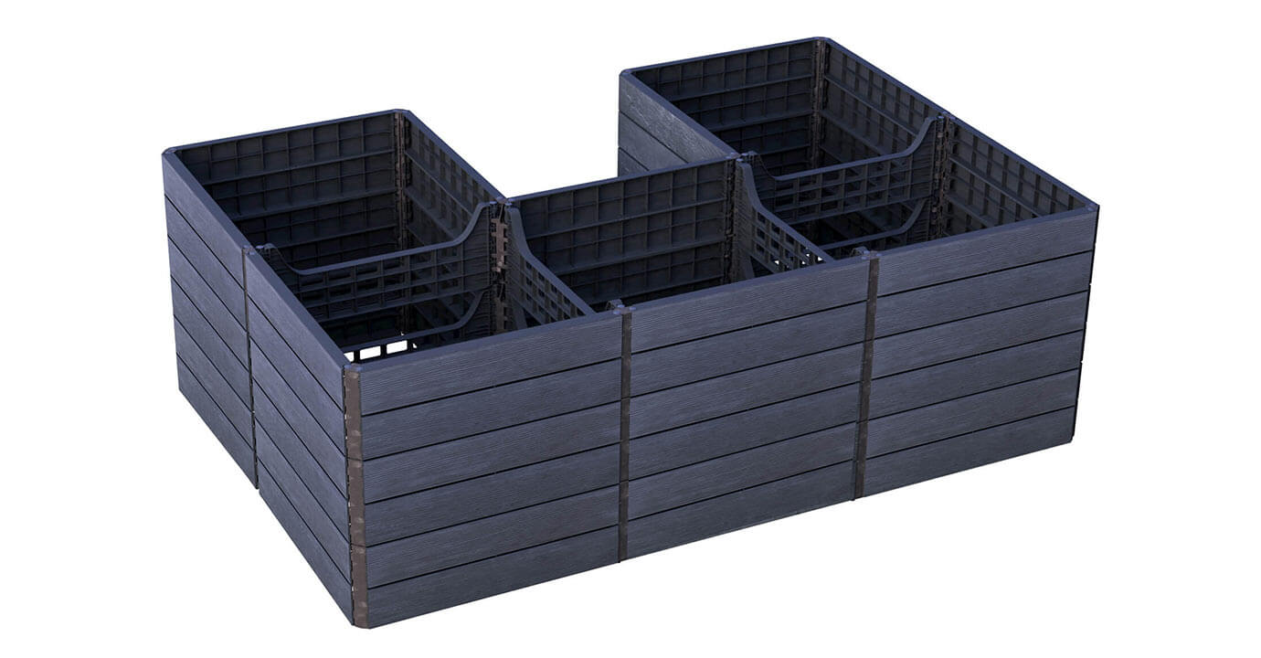 Ergo Quadro U L Hochbeet Wood | GARANTIA