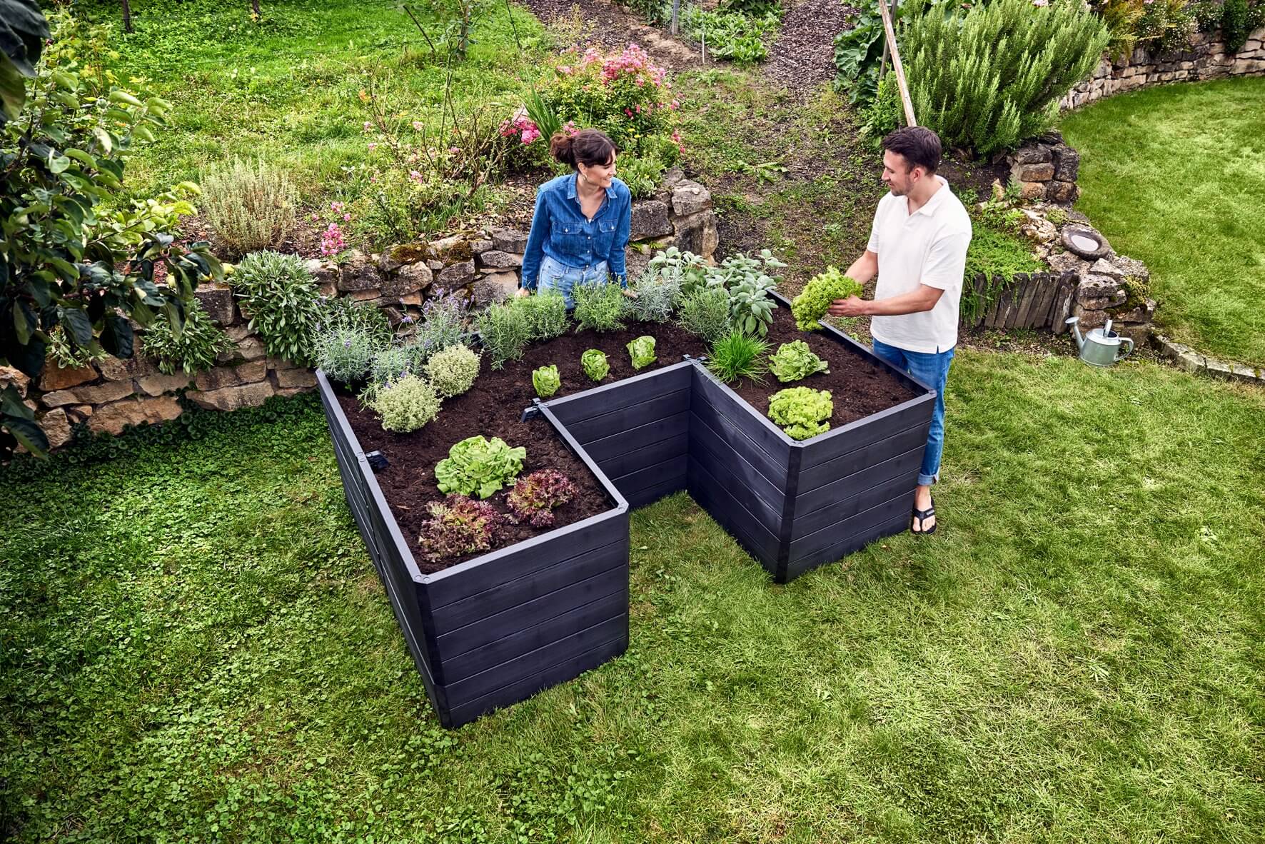 Ergo Quadro U L Hochbeet Wood | GARANTIA