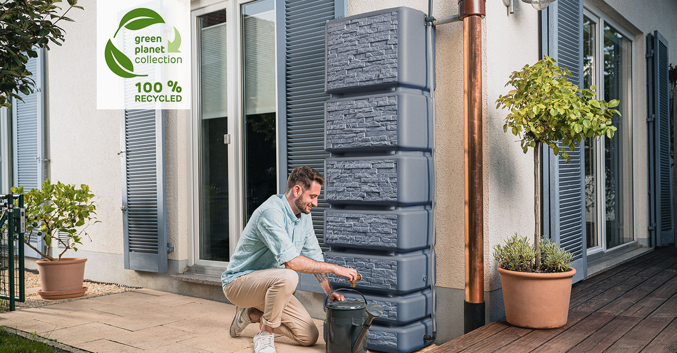 4rain | Wall-mounted slim stone decor graphite grey | GARANTIA