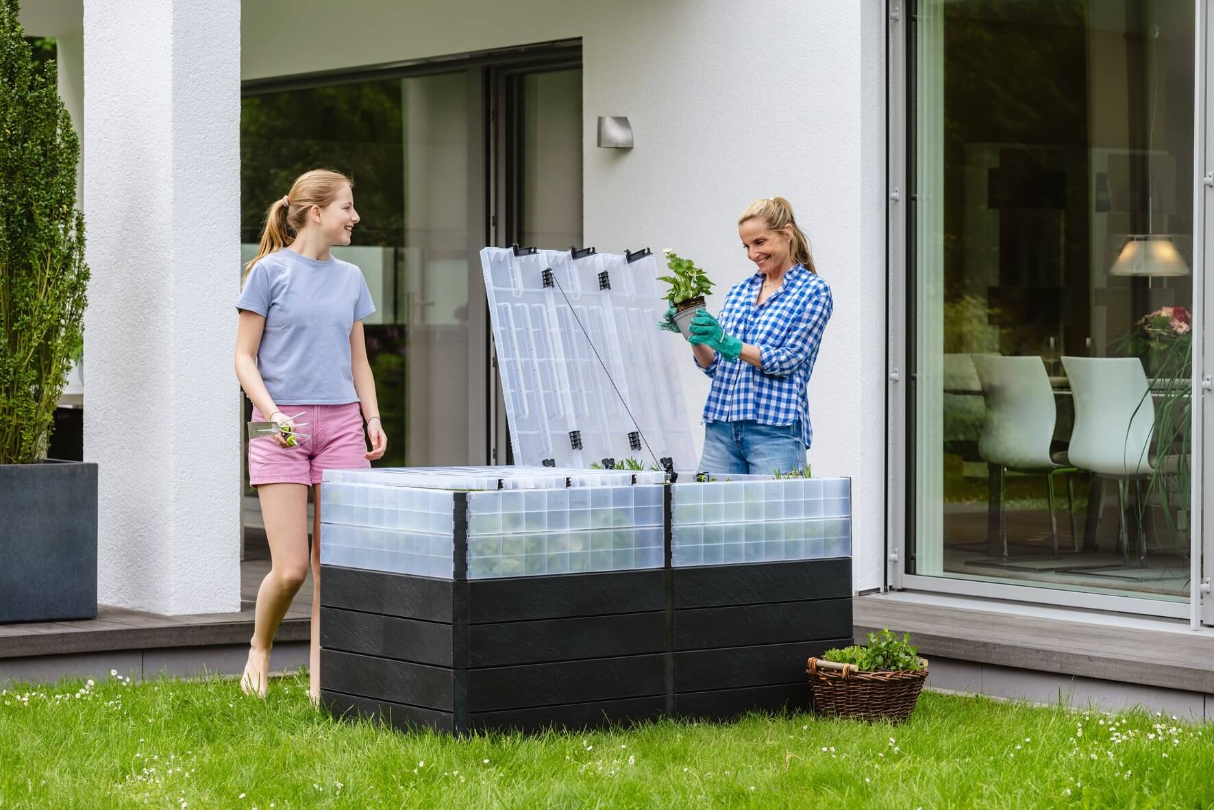 Ergo Quadro TurboPlus 2L Hochbeet Stone | GARANTIA