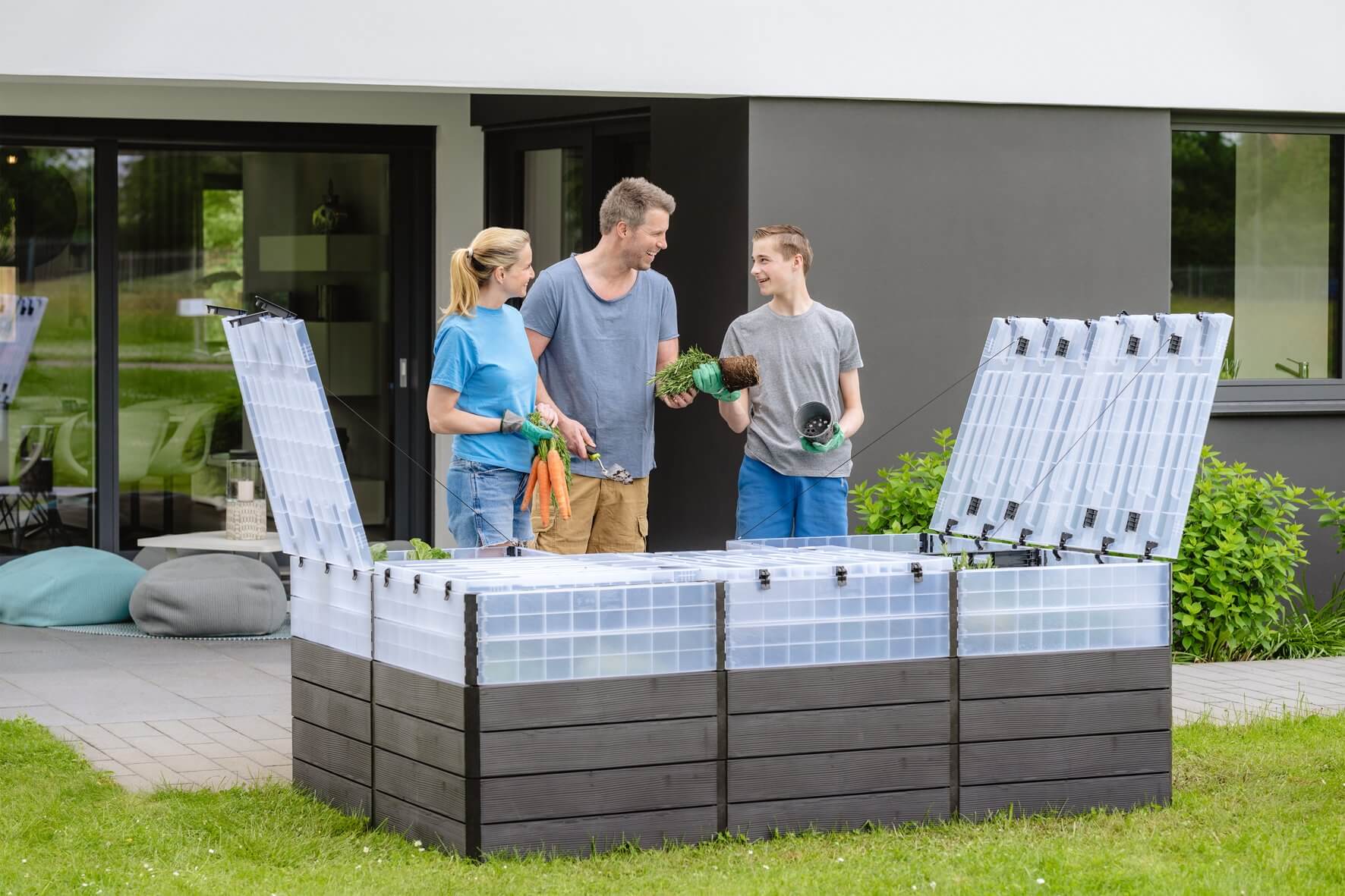 Ergo Quadro TurboPlus U L Hochbeet Wood | GARANTIA